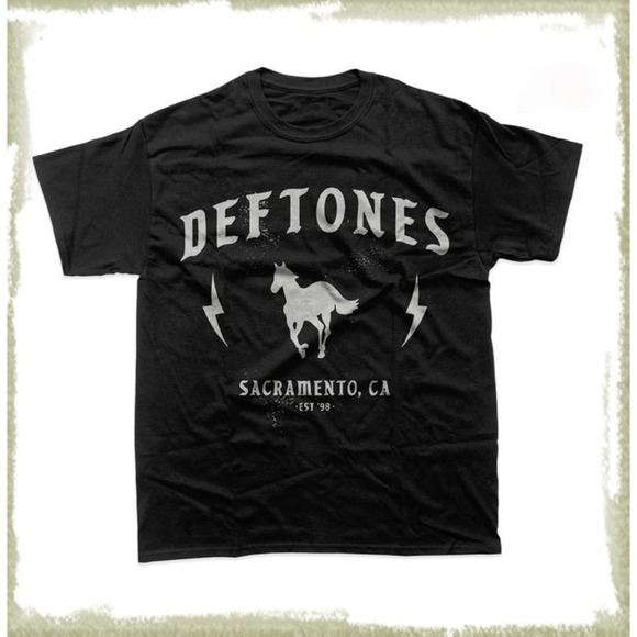 Gildan | Shirts | Deftones Unisex Tshirt White Pony Tee Chino Moreno ...